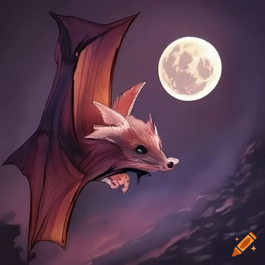 Fox bat moon