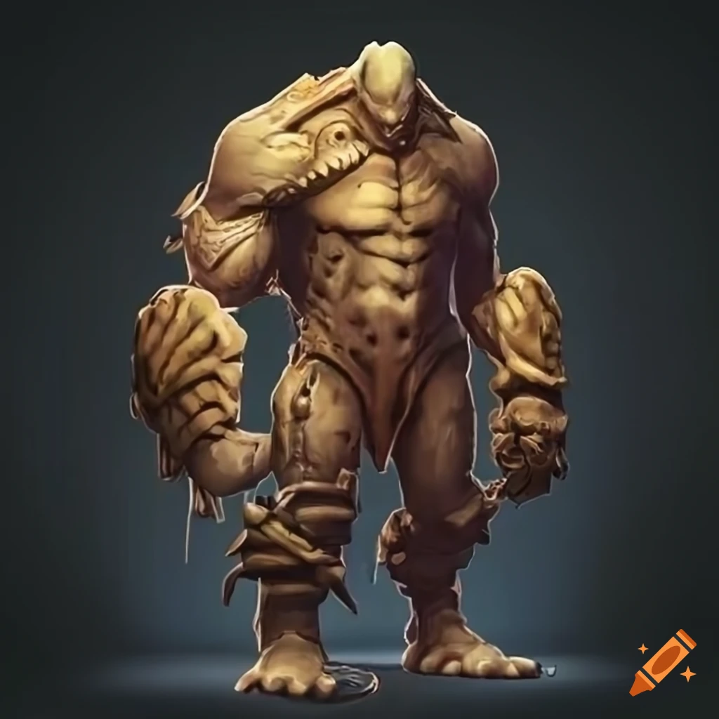 The librarian golem stands as a towering figure, resembling an imposing ...