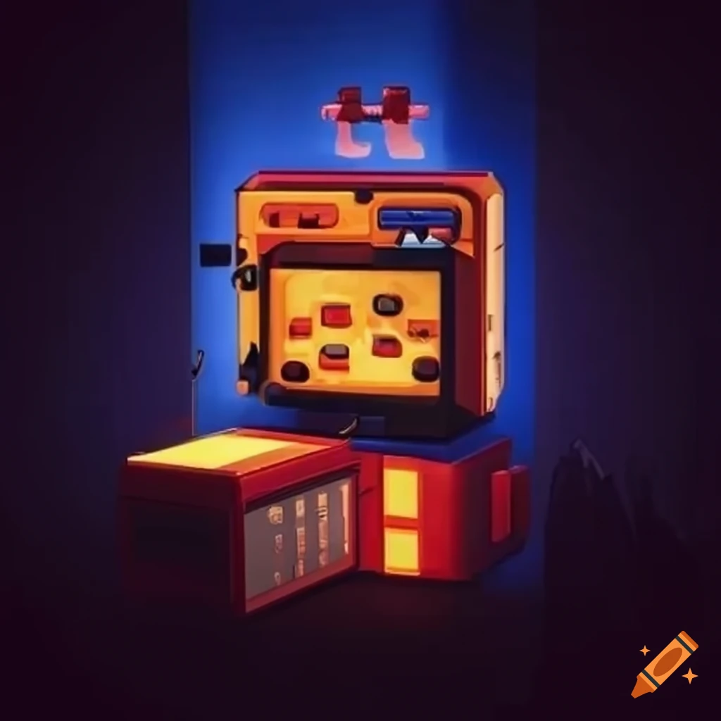 Retro game on Craiyon