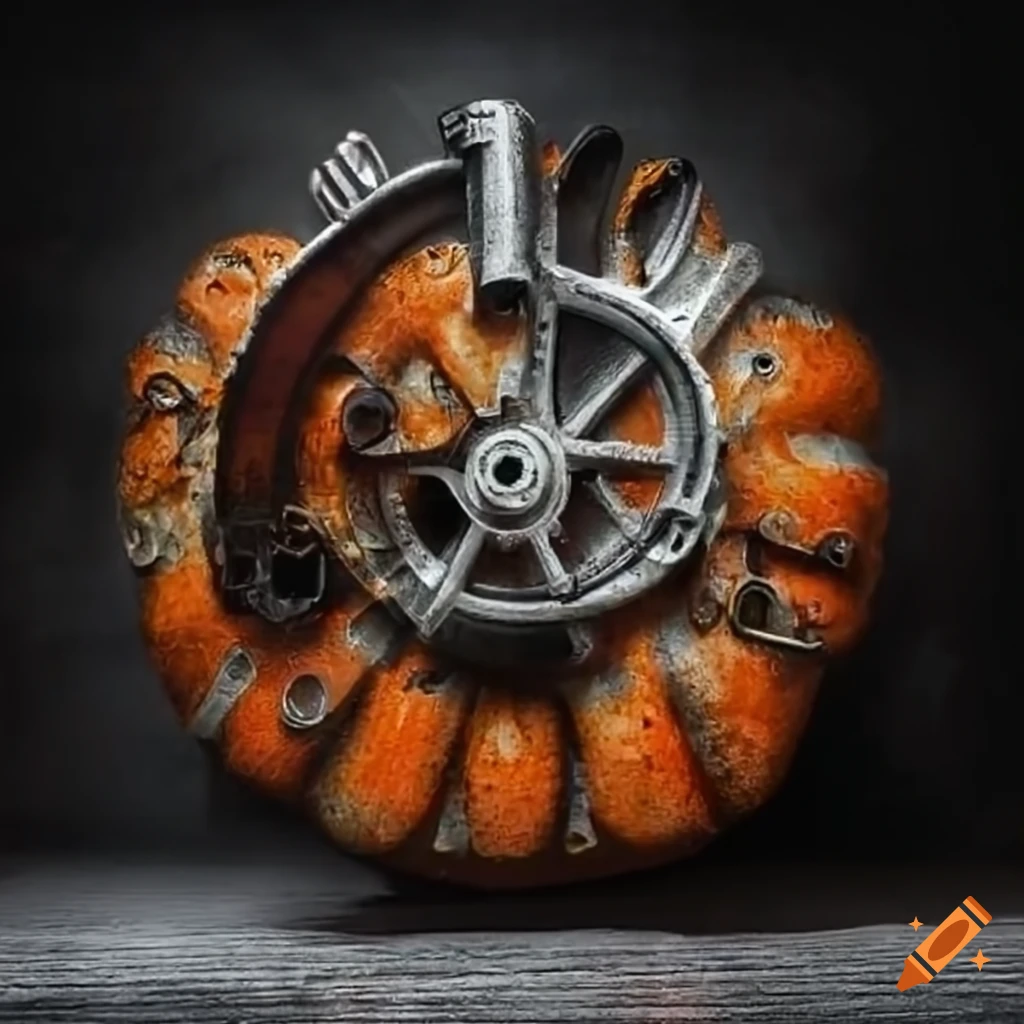 Mechanical orange on Craiyon