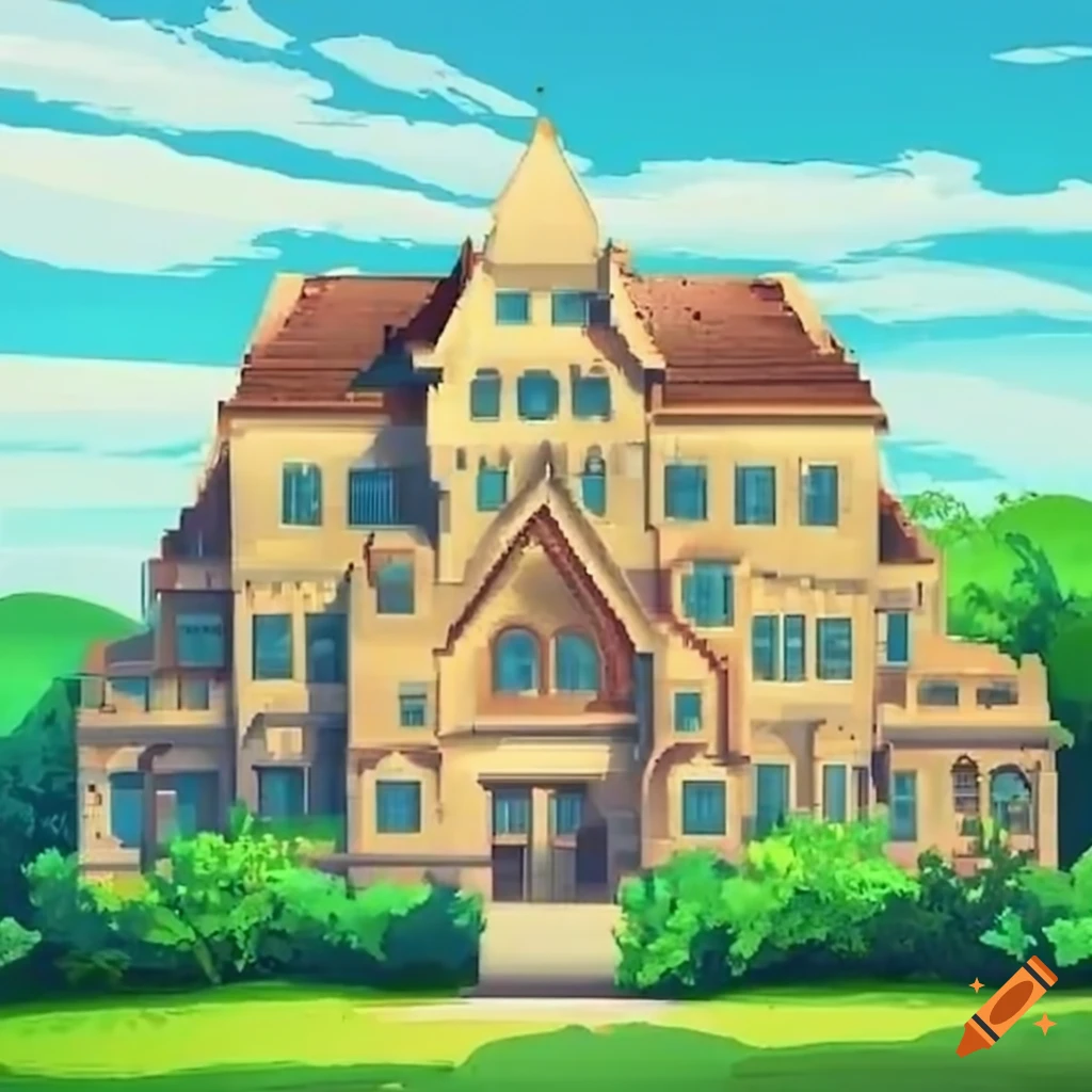 A large school that looks like an old medival castle