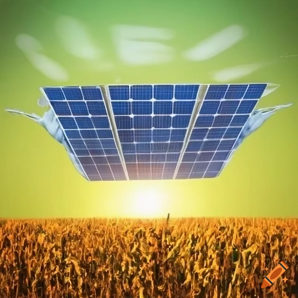 Image showing optimal design of solar panels, deployed as protective ...