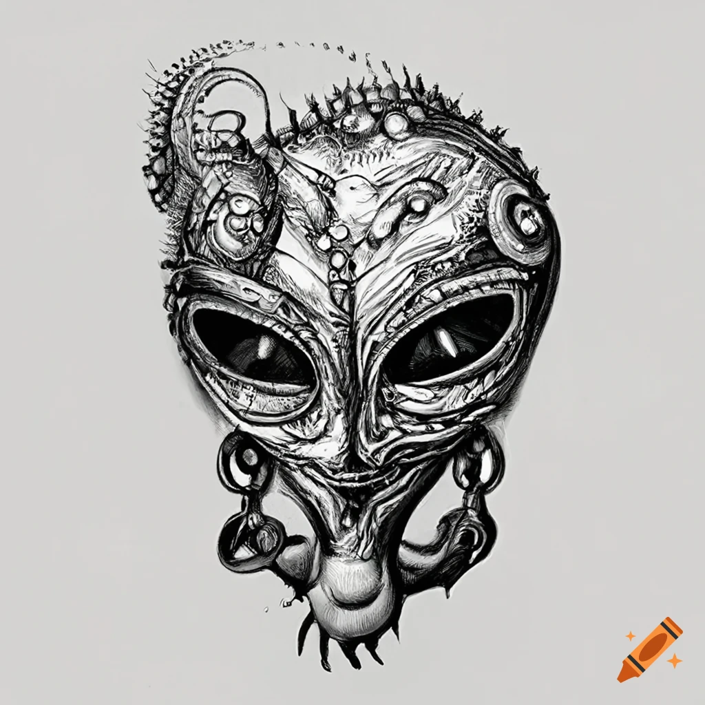 Joe fenton drawing scene decor black and white microcosme many ...