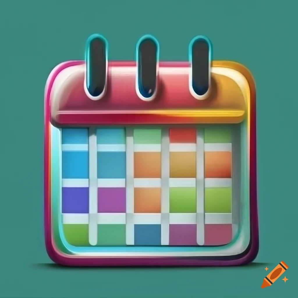 Calendar icon on Craiyon