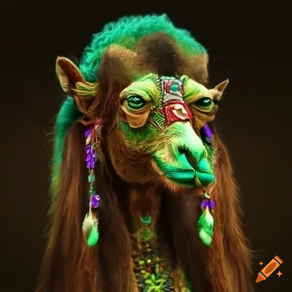 Green shamanic camel