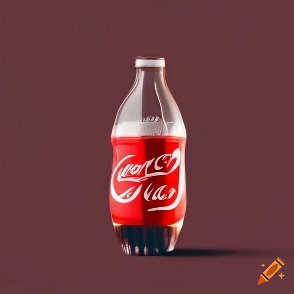 Iconic coca-cola logo on a flat surface on Craiyon