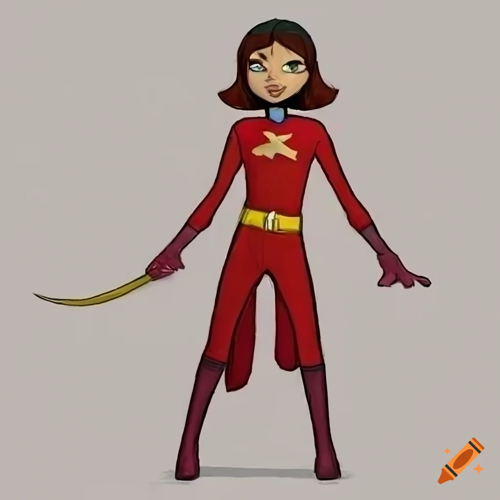 Fullbody of realistic adult wordgirl, concept art, marvel studios ...