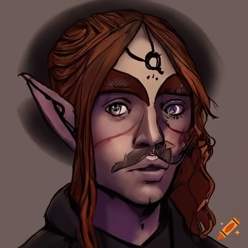 #Draw a fantasy portrait {The🎛️seeker[👁️🥷⚡💠]} ; DnD tinder profile picZ ...
