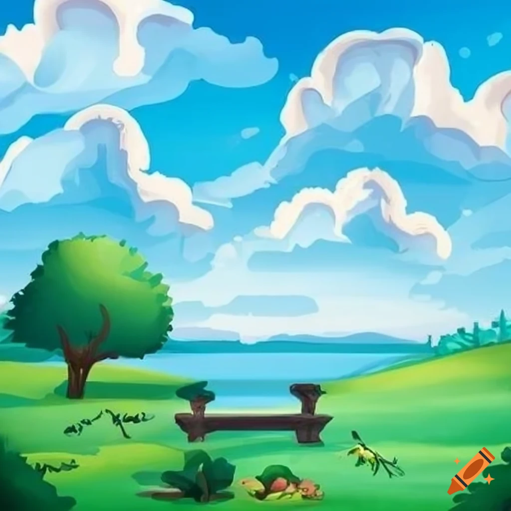 A happy peaceful scene