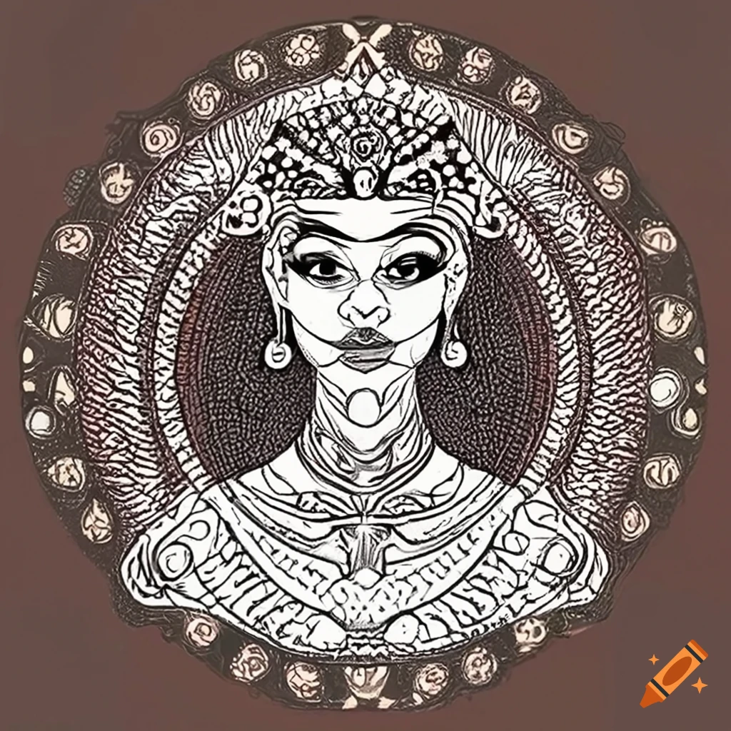 Create an african rebel queen. she is soft, loving and kind but can be ...