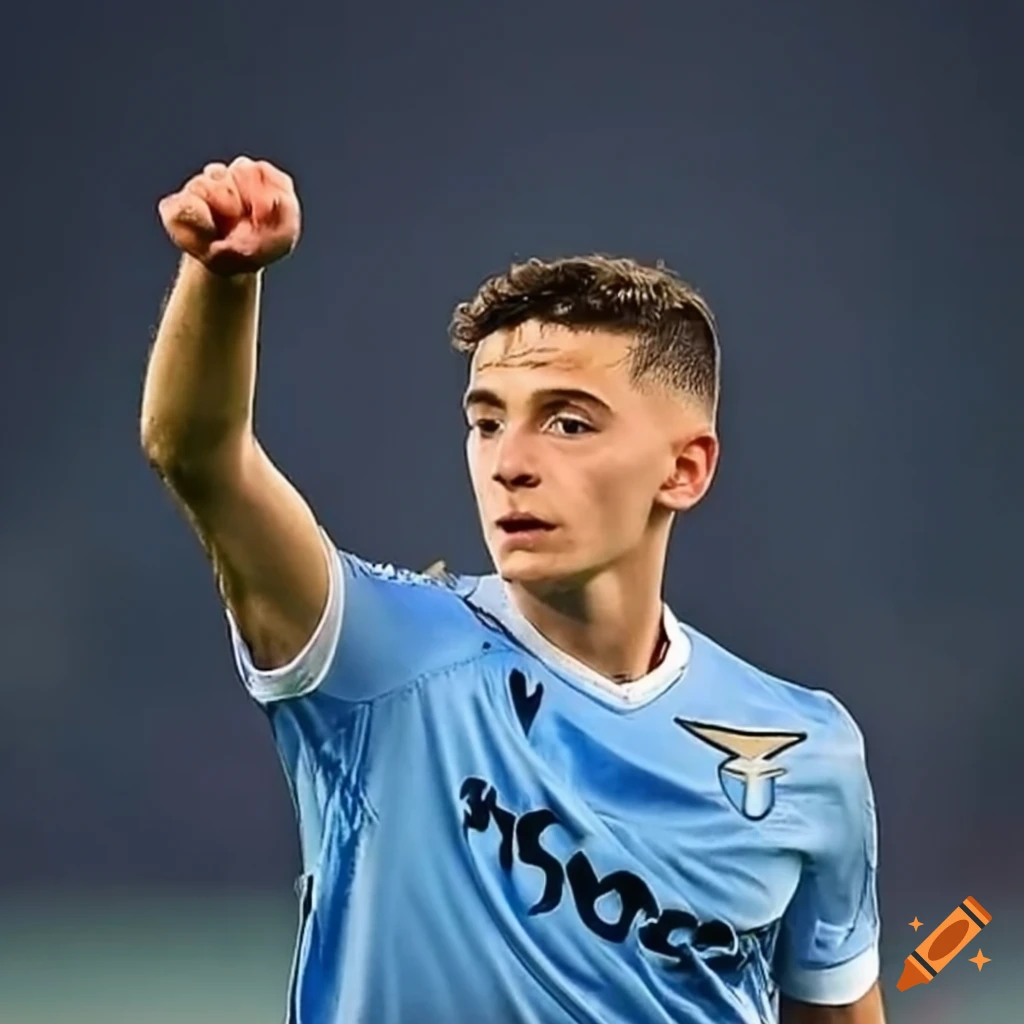 Lazio's young french football player showing great skills on the field ...