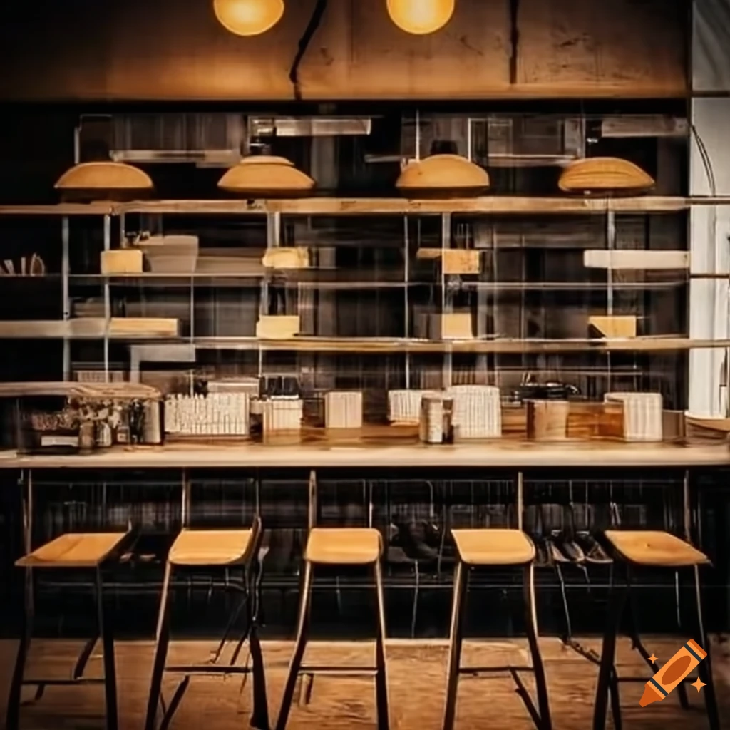 Industrial style coffee shop