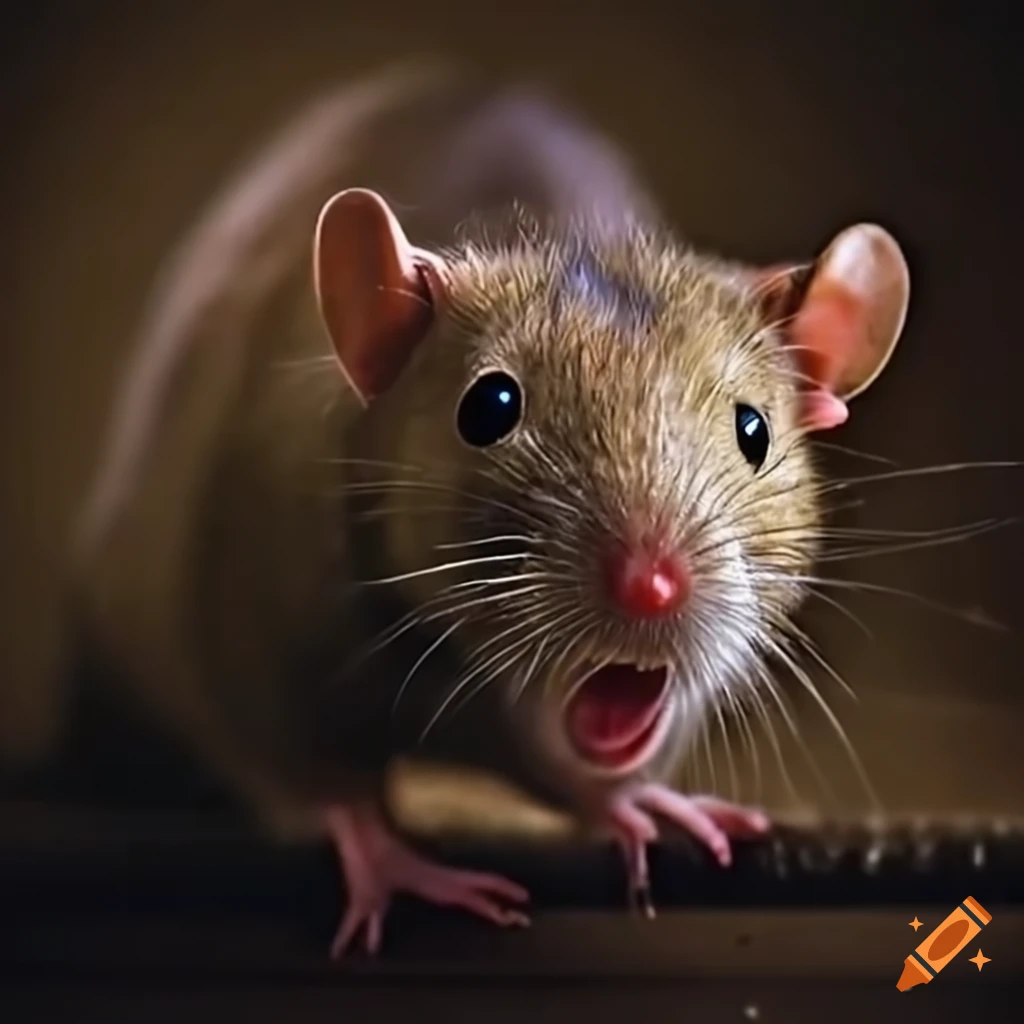 A rat escaping through the sewers from the exterminator