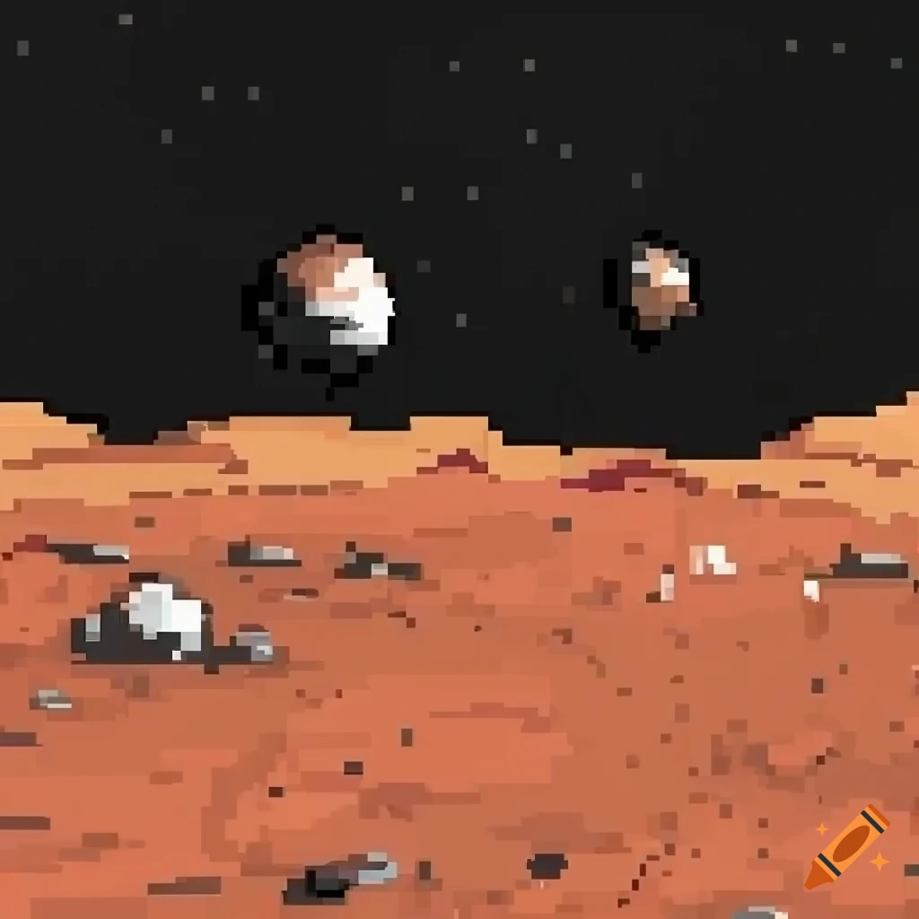 Ultra high detailed mars pixelart on Craiyon