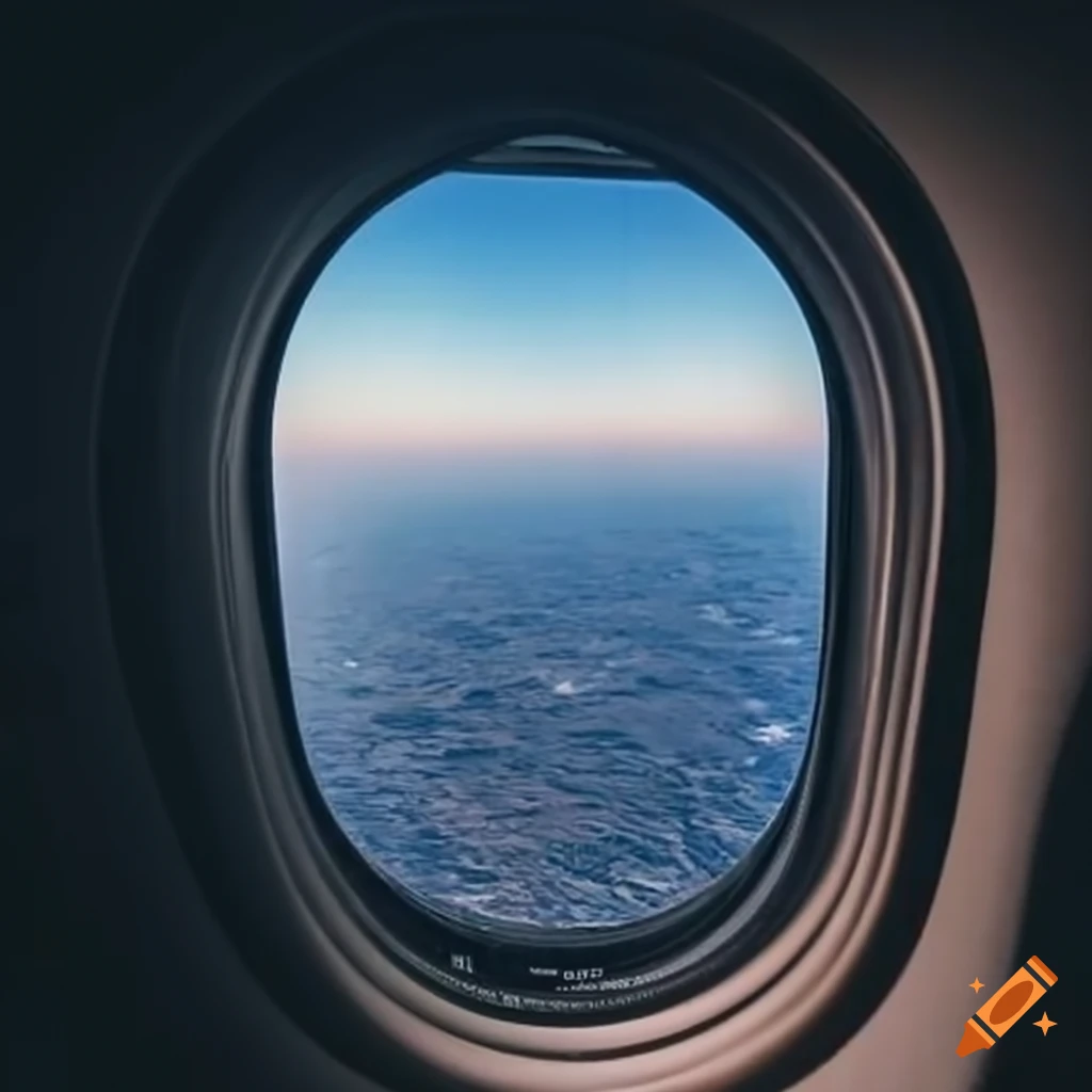 Airplane window on Craiyon