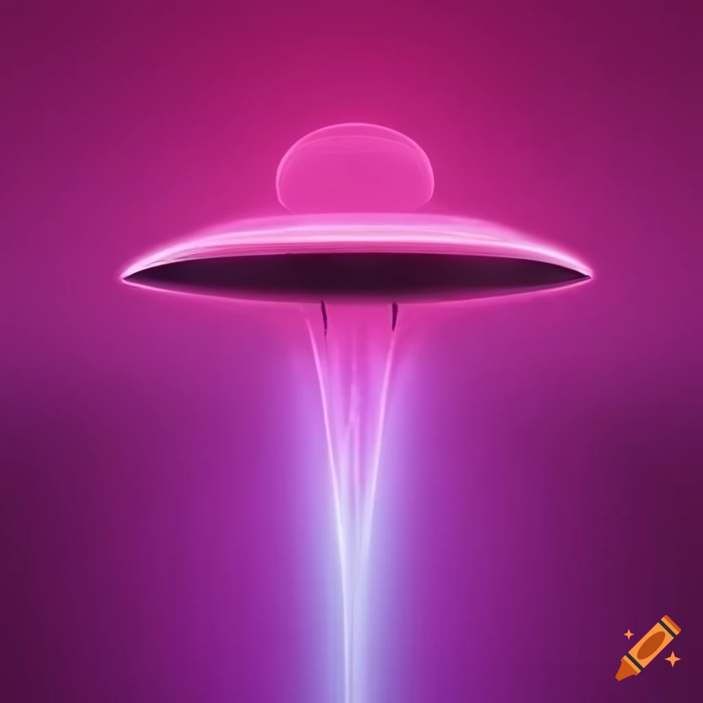 Glowing pink ufo