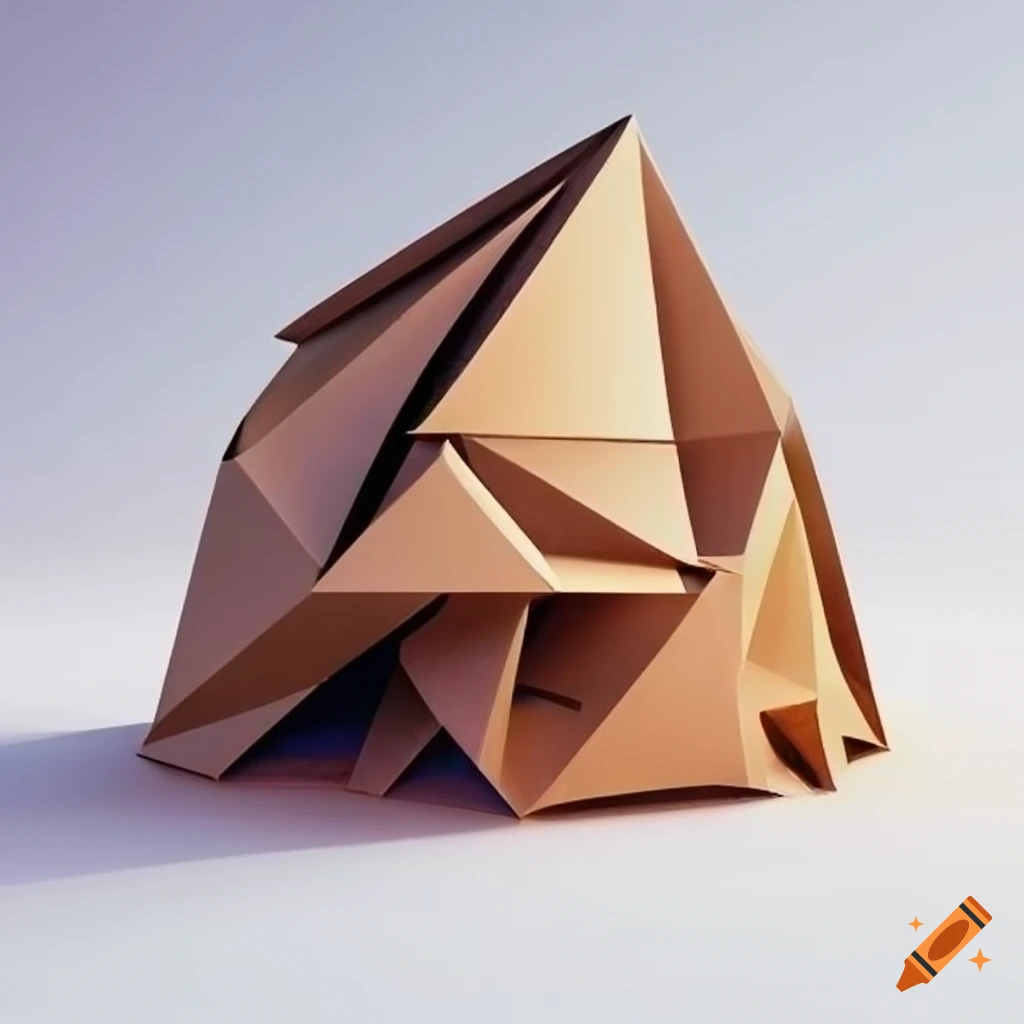 Twisted polygonal home structure on Craiyon