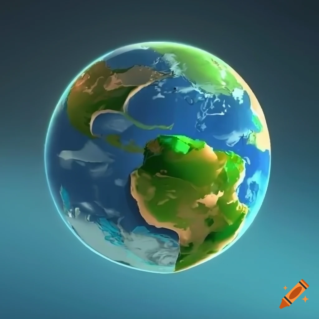 Procedurally-generated 3d world on Craiyon