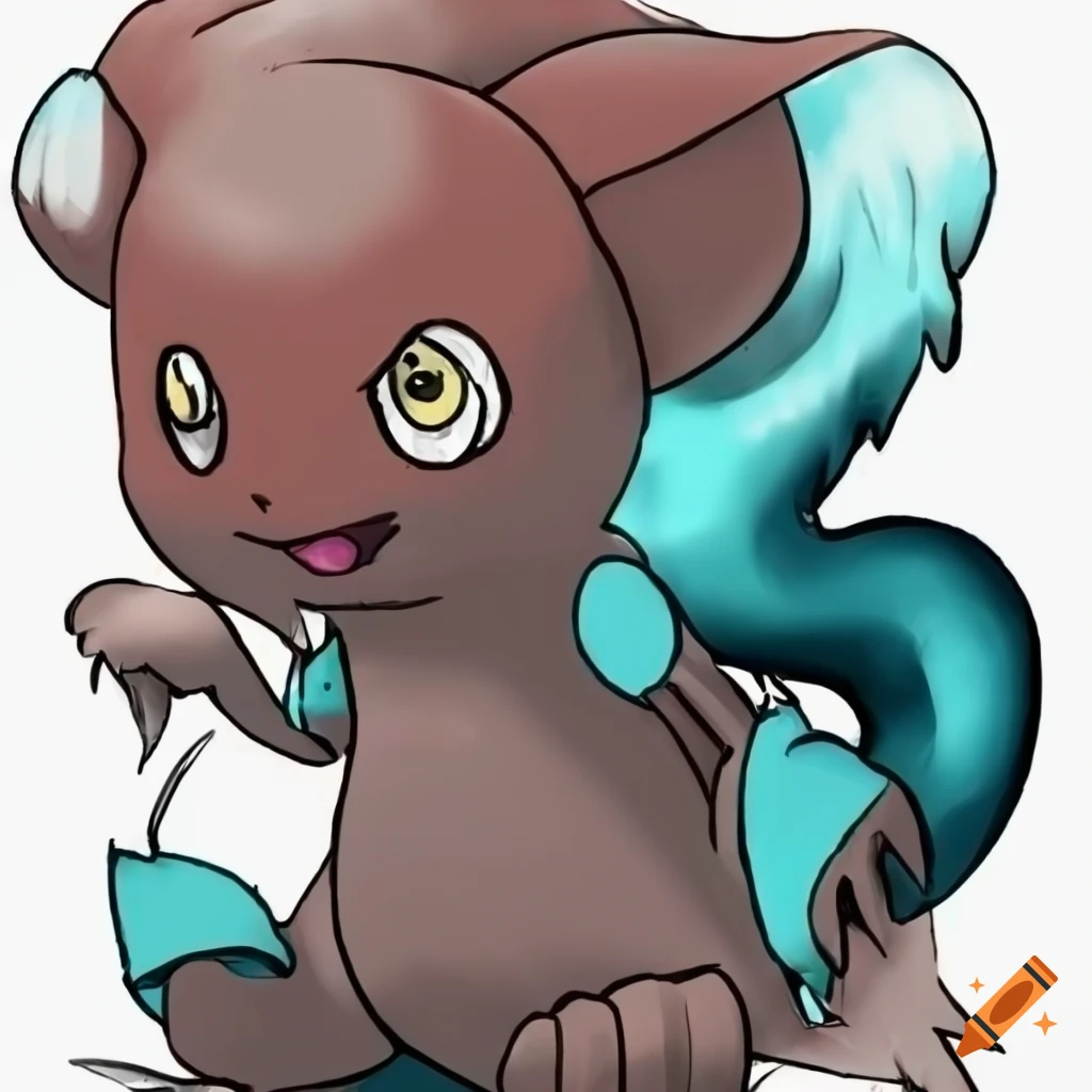 Fakemon gremlin white background