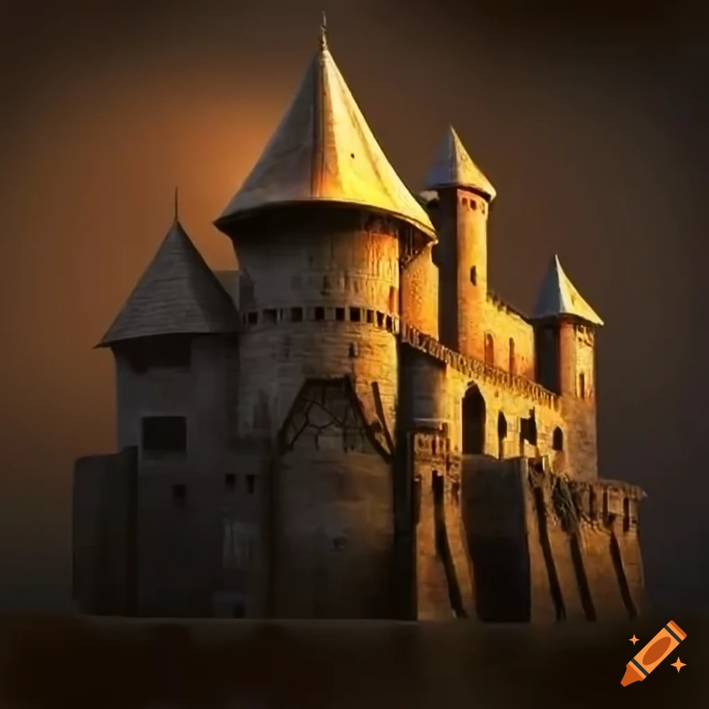 Traditional medieval-style fortress