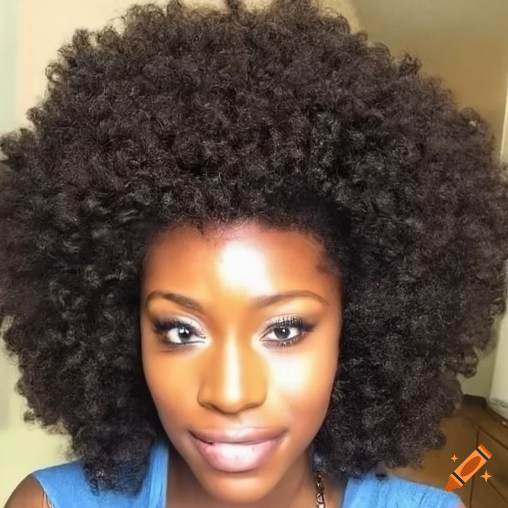 Rocking natural hair on Craiyon