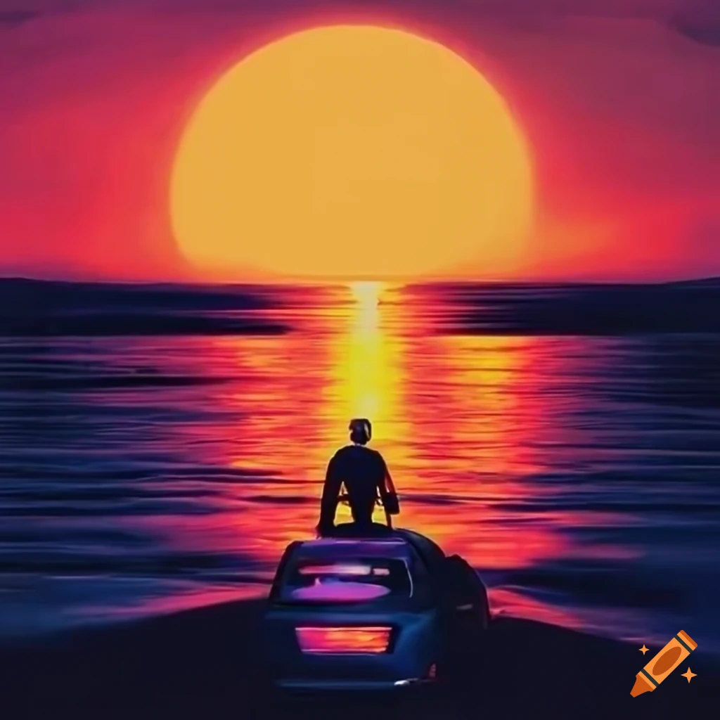 Driving in the sunset album cover