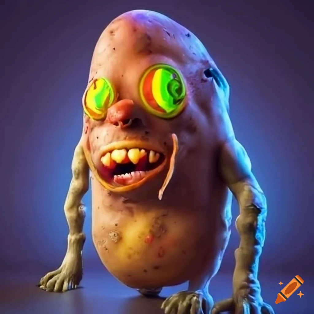 Potato-man mutant on Craiyon