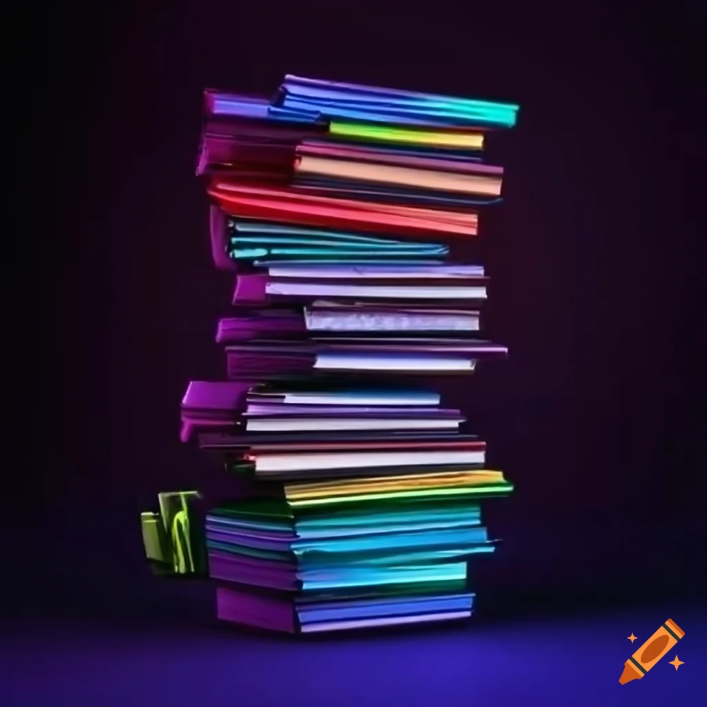 Rgb gaming stack of books