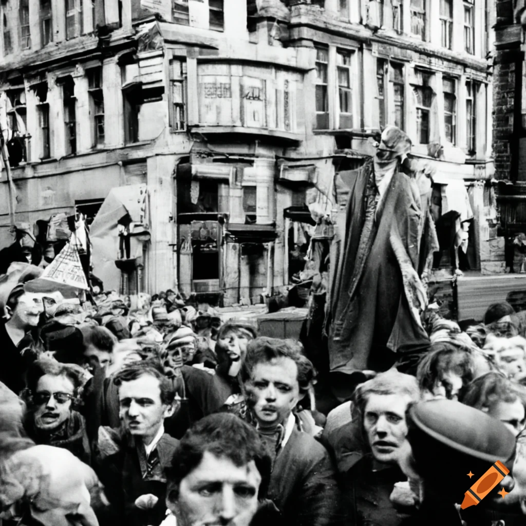 Workers revolution in 1970s britain on Craiyon