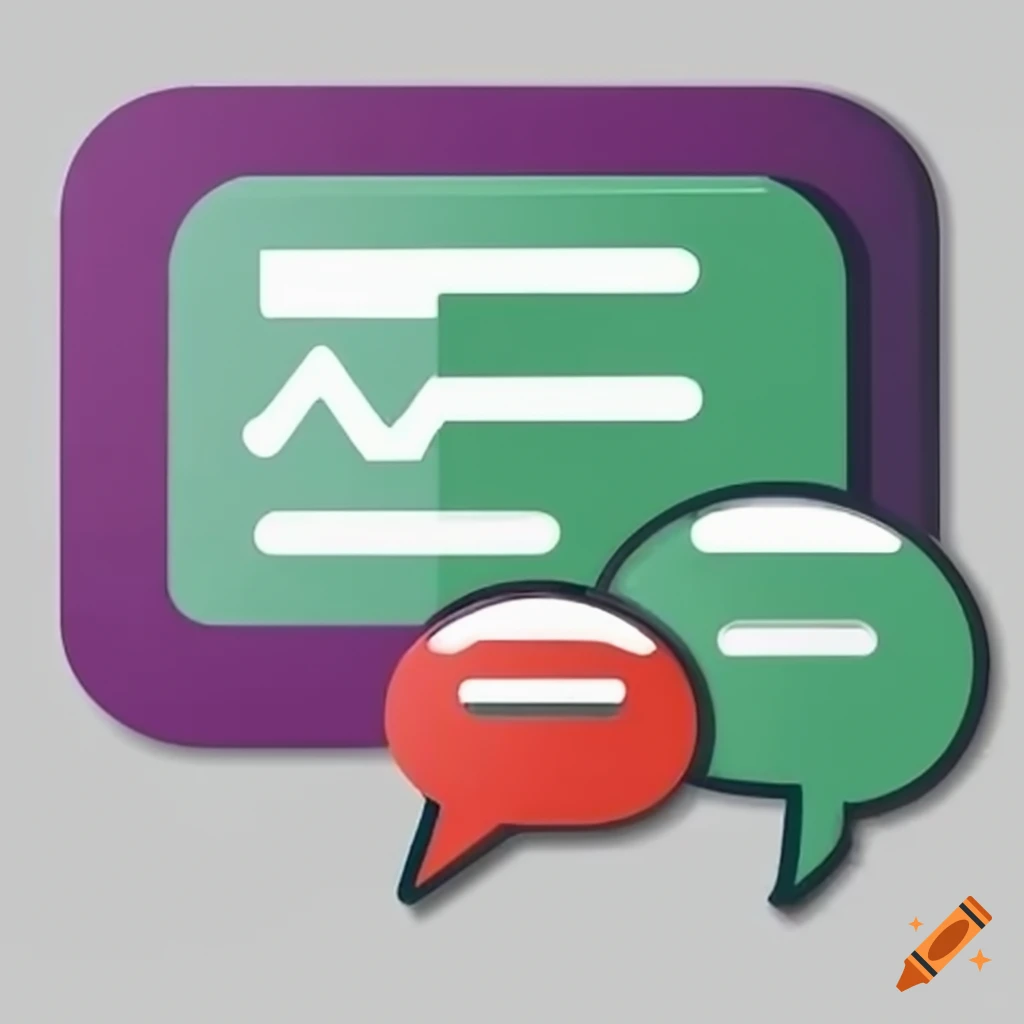 Text chat application on Craiyon