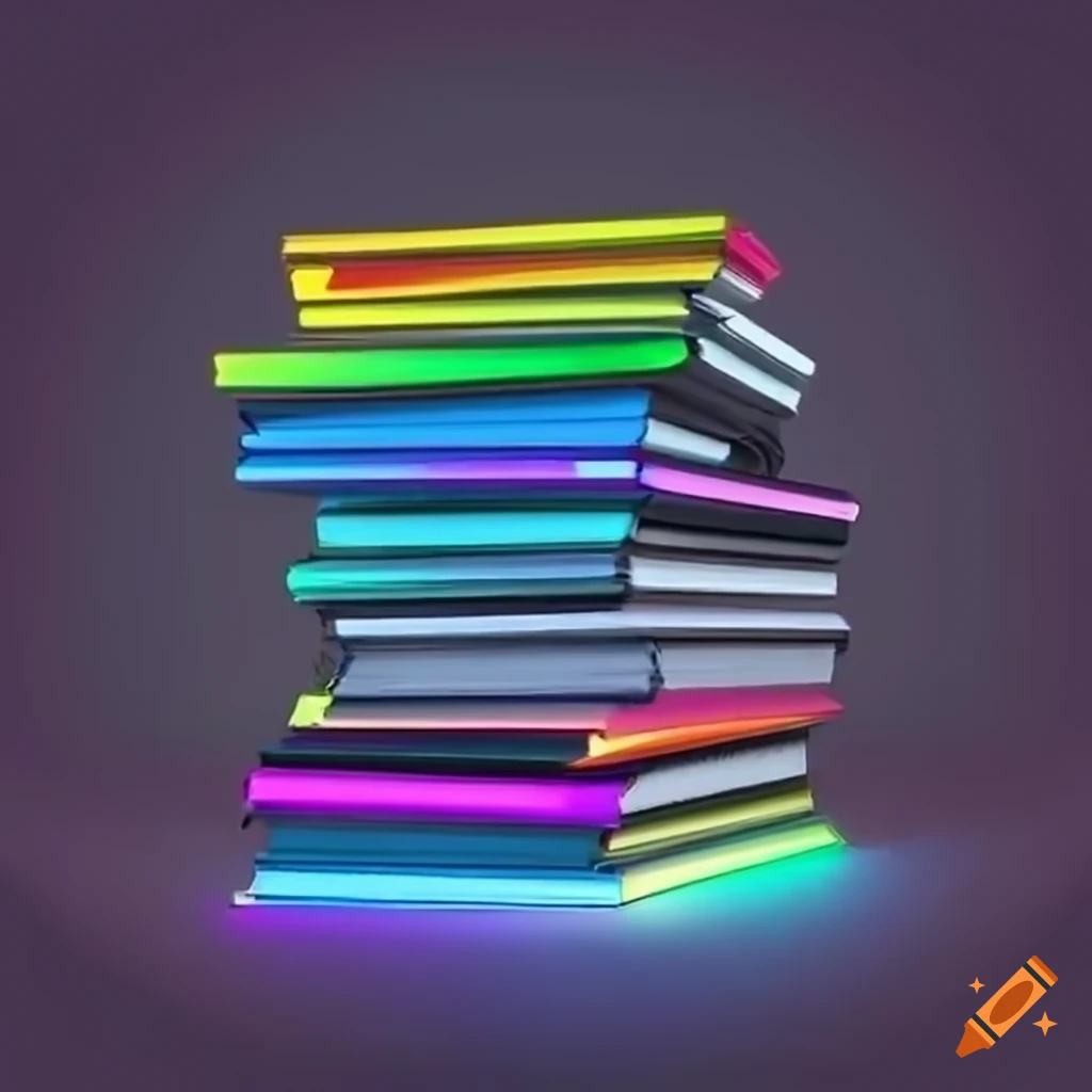 Rgb gaming stack of books