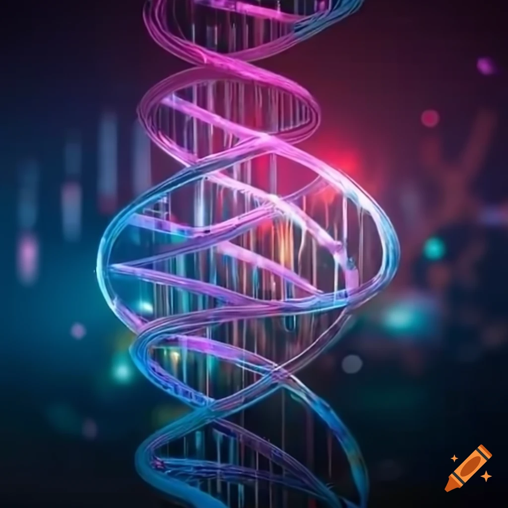 Kaist graduate school of bio innovation management logo with dna and ai elements on Craiyon