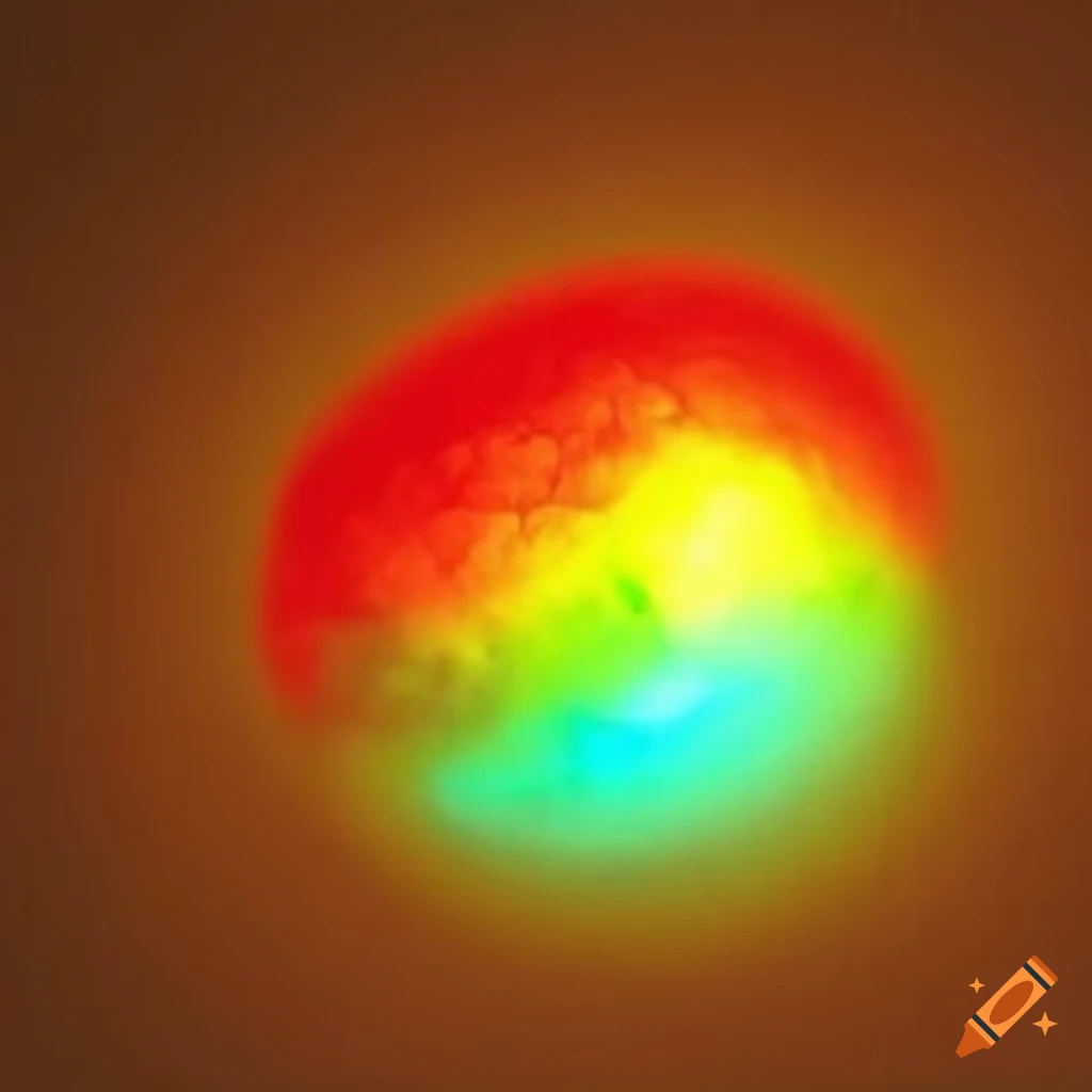 A flake with rainbow colors în a normal sun light on Craiyon