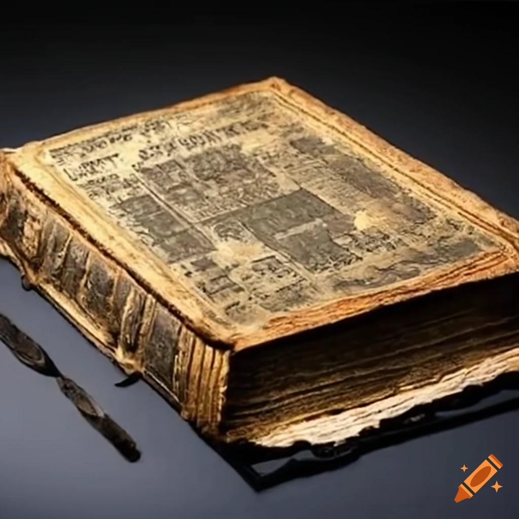 An epic open mysterious ancient book