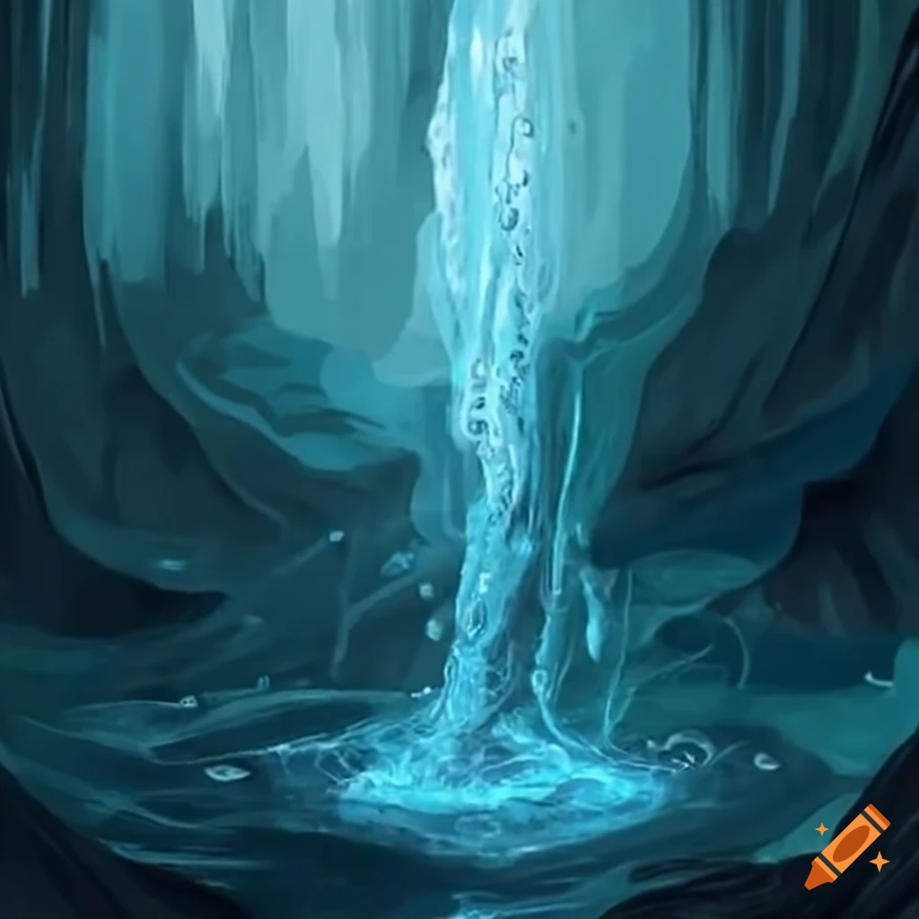 Impulse water spell on Craiyon