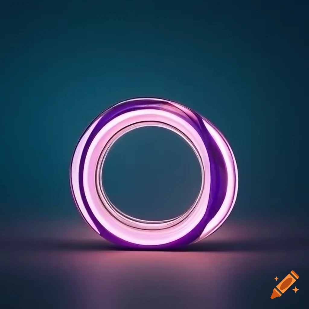 Futuristic sculpture illuminating the space on Craiyon