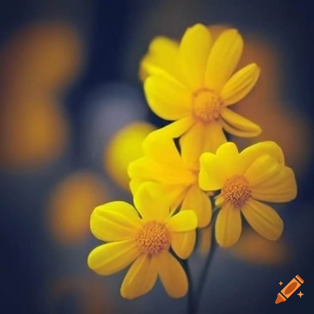 Delicate yellow flowers