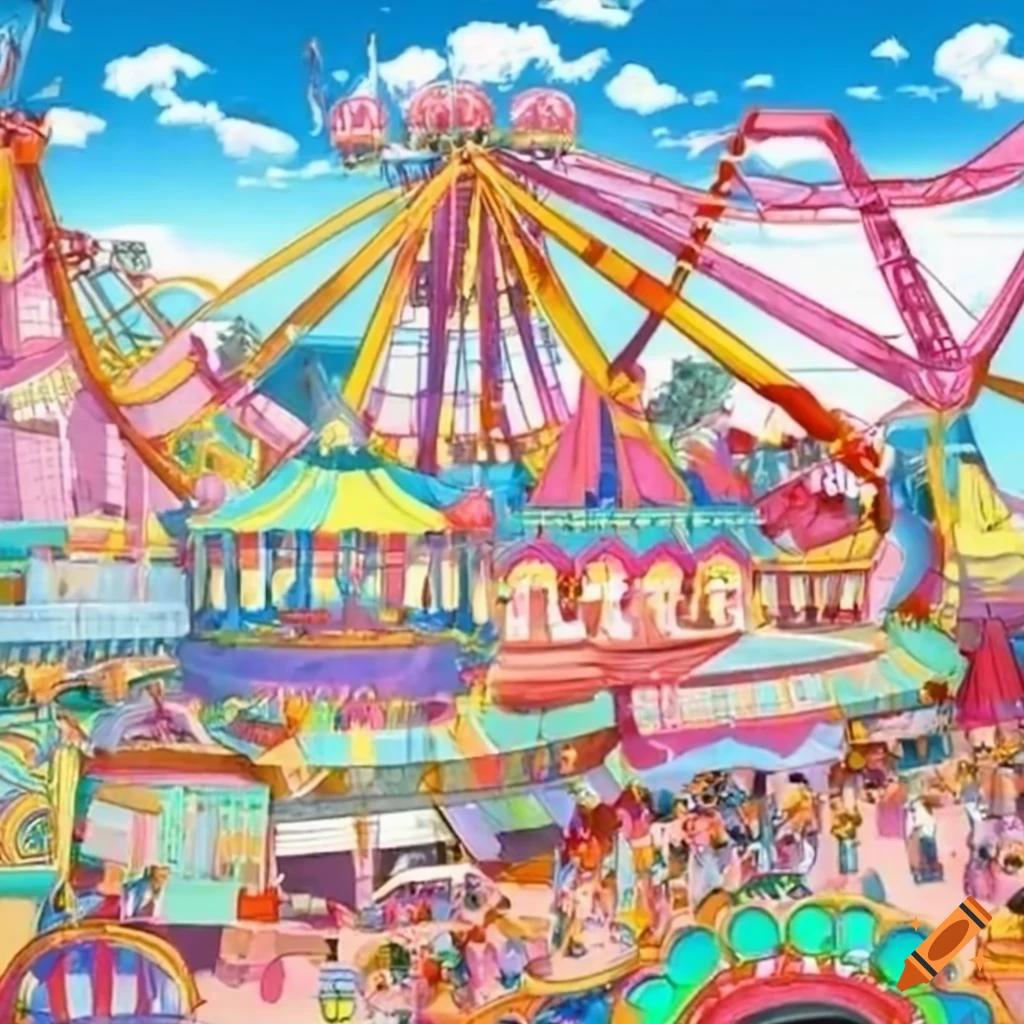 Amusement parks created on Craiyon