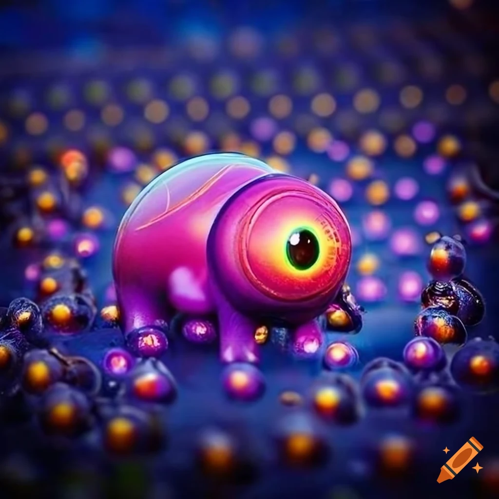 A enchanting beautiful adorable alien creature with alluring tentacles ...