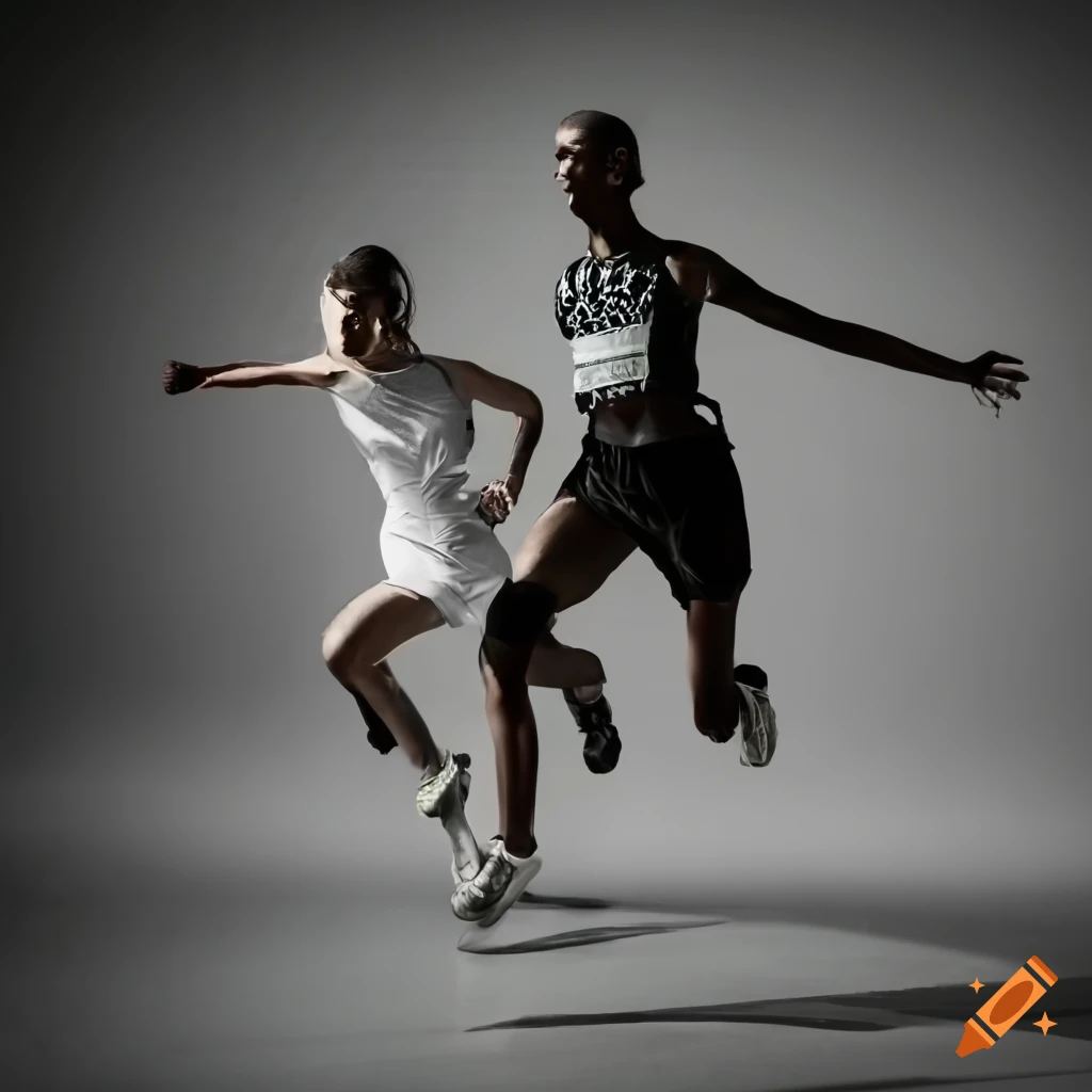 Players running