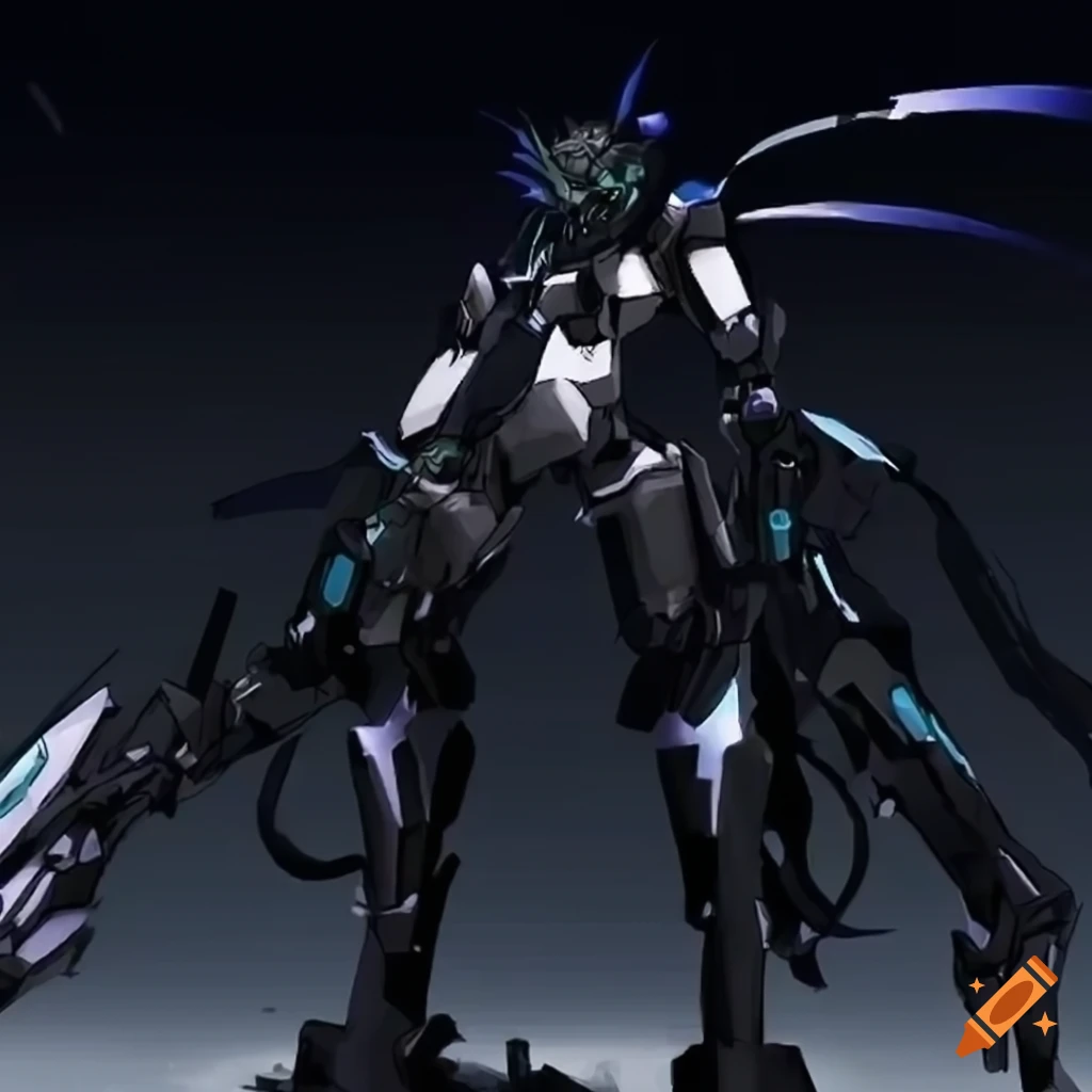 Black rock shooter mecha on Craiyon