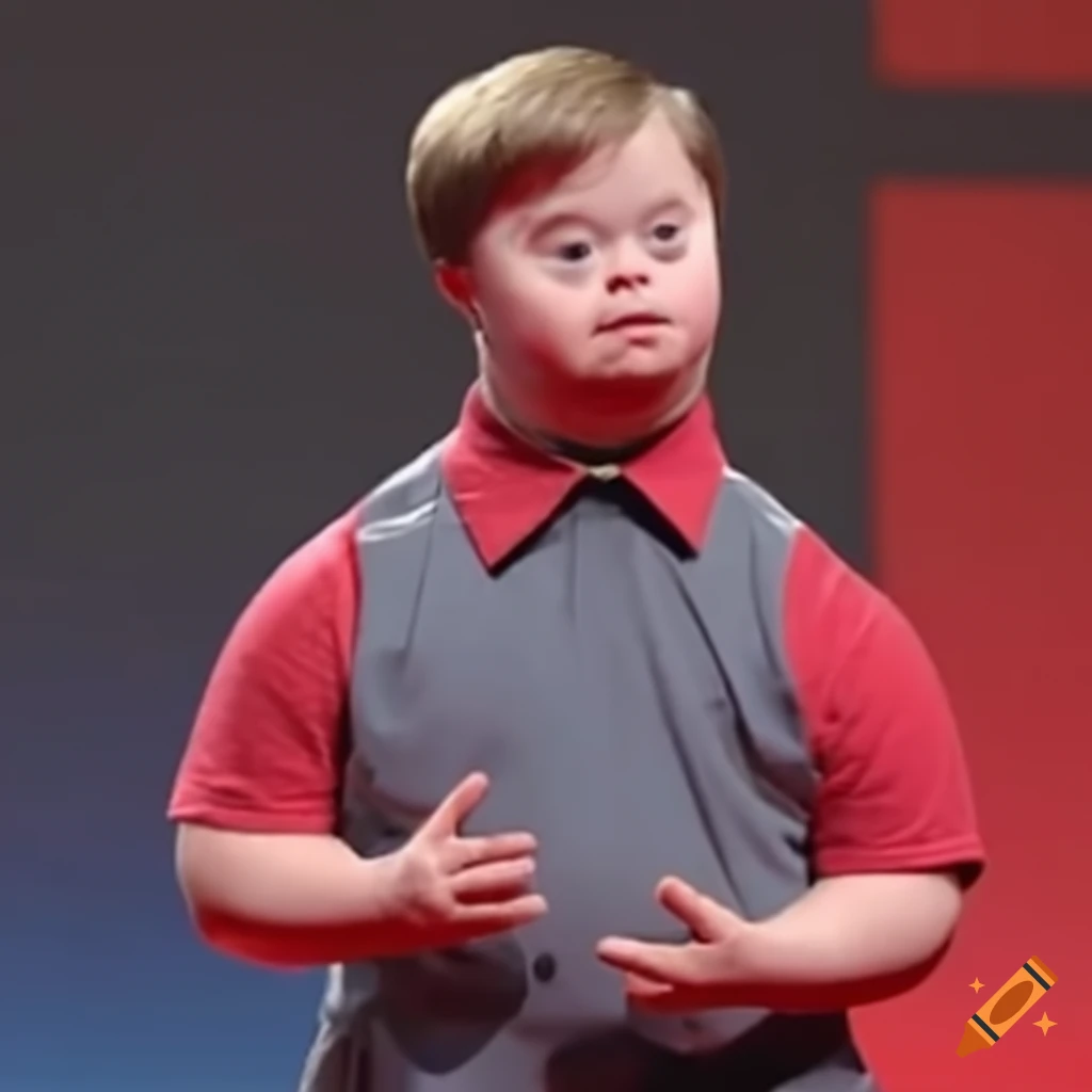 Down syndrome ted talk on Craiyon