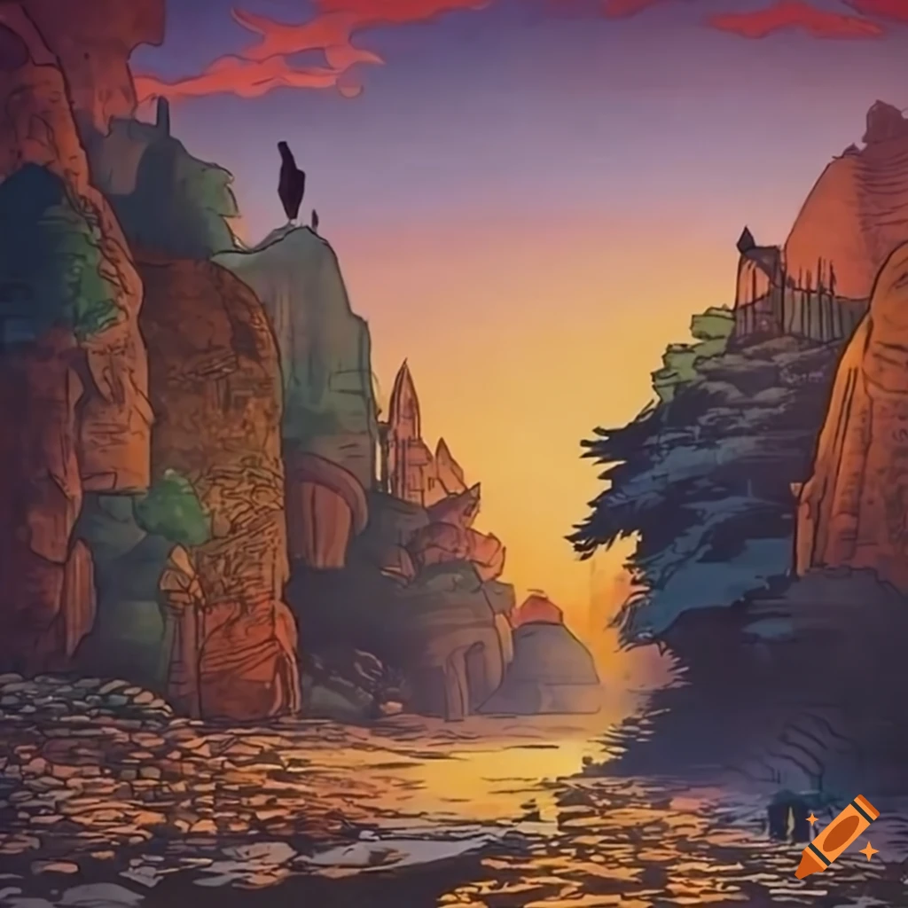 Japanese Sunrise Animation