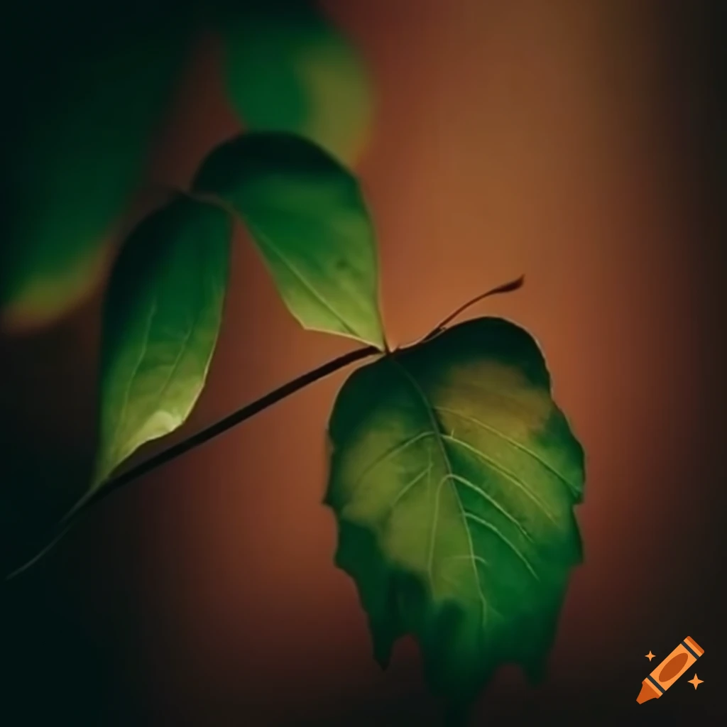 Leaves gently cascade