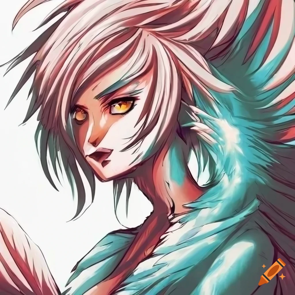 Anime Feathered Demon Wings