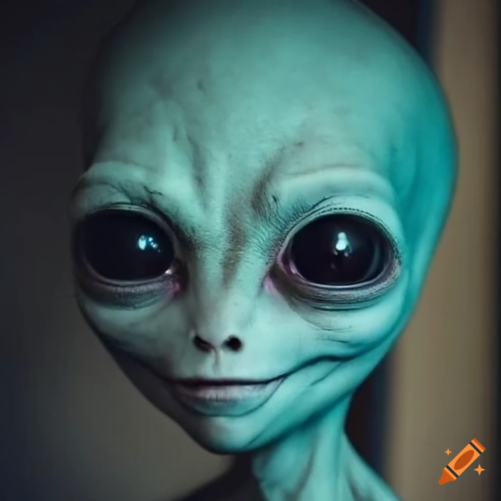 Sunny friendly alien on Craiyon