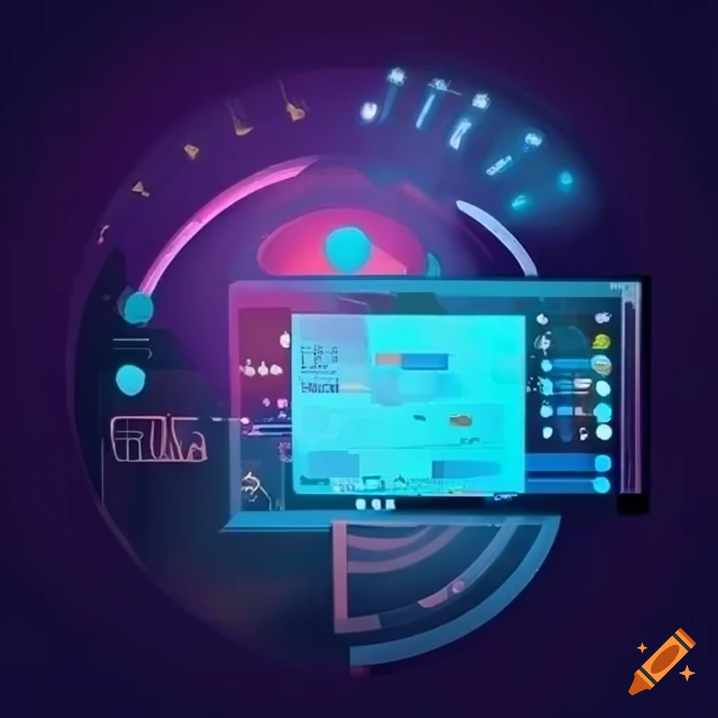 Pre-designed graphic framework on Craiyon