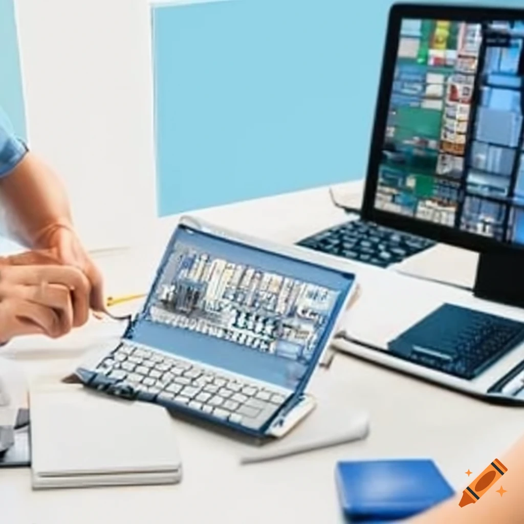 Computer connect on Craiyon