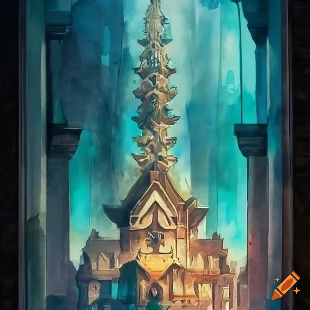 ‘architectural stave carving’-style, hd zelda game, 🖼️ sculpture ...