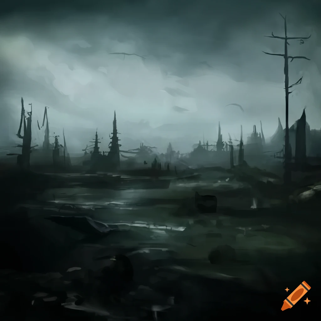 Post-apocalyptic landscape